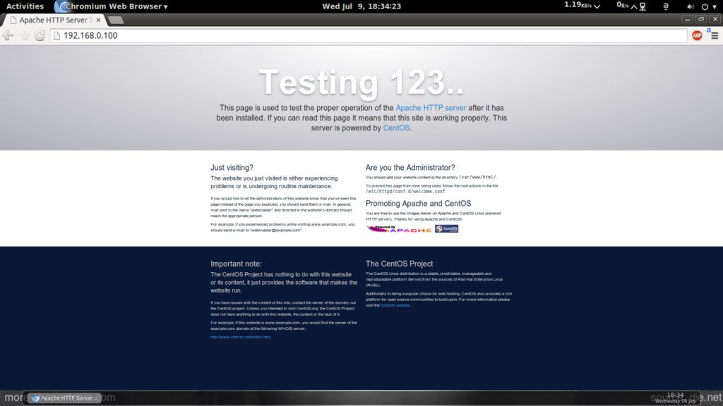 Instalação do Apache, PHP e MySQL (MariaDB) no CentOS 7 – Abrantes Filho